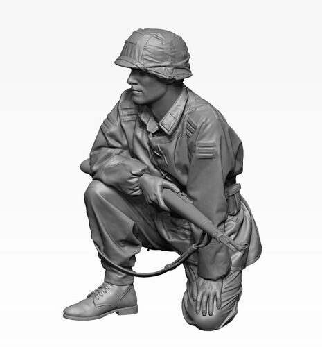 H3MODELS 35119 German WW2 Waffen SS Soldier (1 Figure)