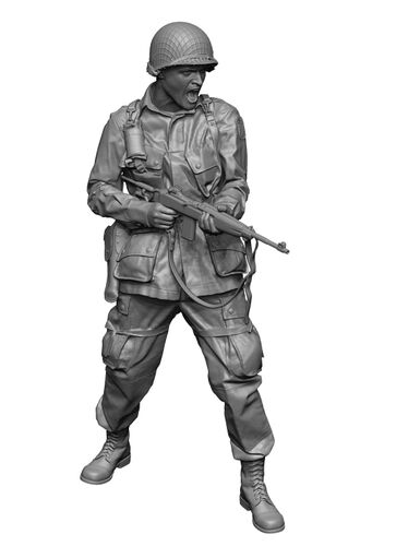 H3MODELS 35122 US WW2 Paratroopers - Shooting (1 Figure)