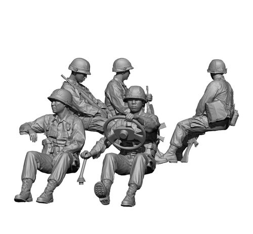 H3MODELS 24046 ROK Army K311 Crew Set (5 Figures)