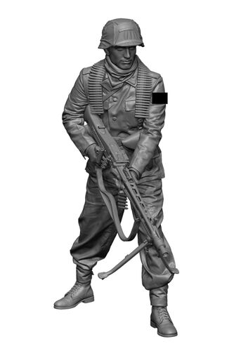H3MODELS 24137 German WW2 SS MG42 Gunner (1 Figure)