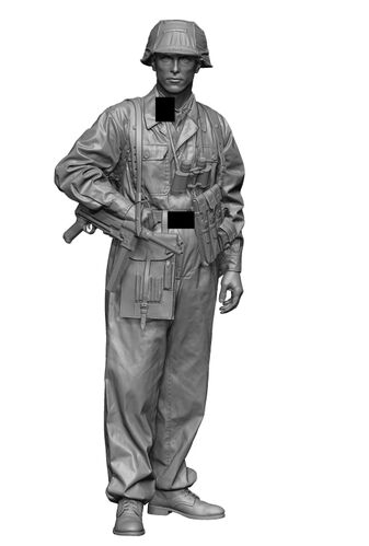 H3MODELS 24142 German WW2 SS MP40 Gunner Normandy (1 Figure)