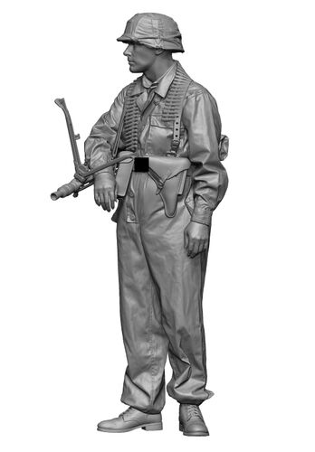 H3MODELS 24143 German WW2 SS MG42 Gunner Normandy 2 (1 Figure)