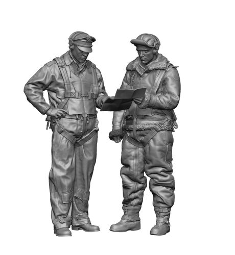 H3MODELS 16002 USAF WWII Bomber Pilot & Crew