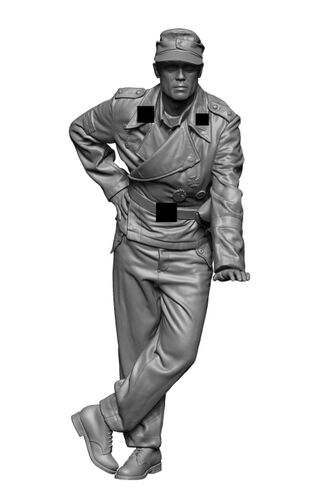 H3MODELS 16064 German WW2 Tank Commander 2 (1 Figure)