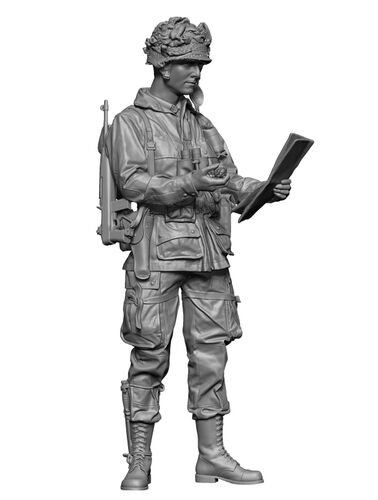 H3MODELS 16075 US WW2 Paratroopers (1 Figure) - Platoon Leader Carentan (1944)