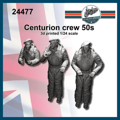 FC ModelTrend 24477 British Centurion Crew (1950s) 3D-printed (2 figures and 1 Half-figure)