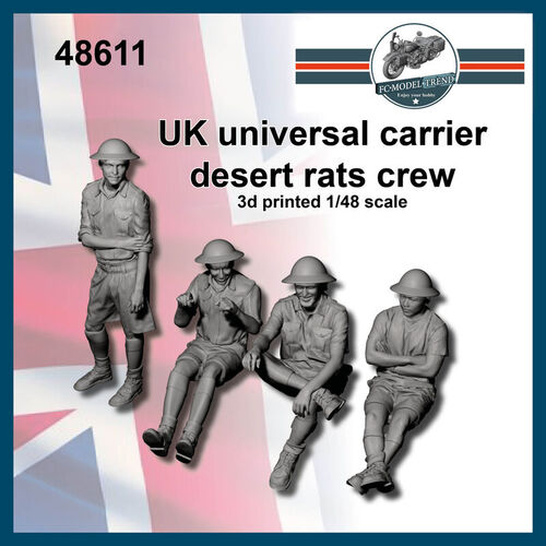 FC ModelTrend 48611 UK Universal Carrier Crew - Desert Rats (3D Printed)