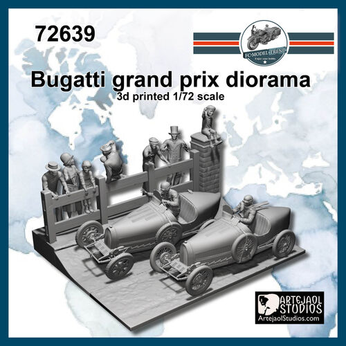 FC ModelTrend 72639 Bugatti Grand Prix Diorama (3D Printed)