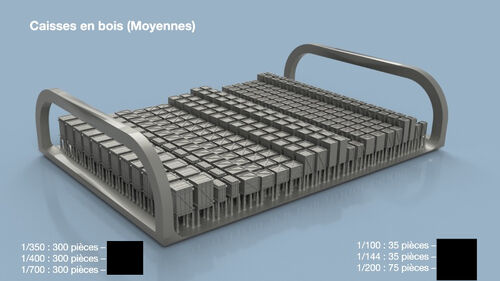 L'Arsenal 2.0 3D350590 Crates (Average) - 3D Printing (300 pcs)