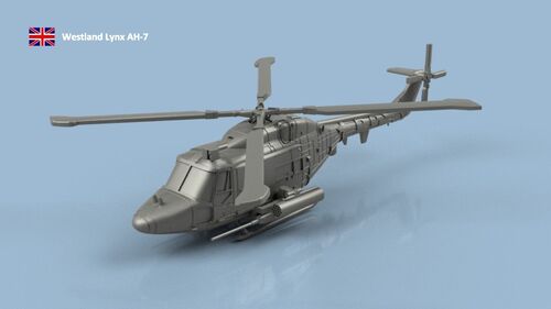 L'Arsenal 2.0 3D350535DEP Westland Lynx AH-7 unfolded blades - 3D printing (4 helicopters)