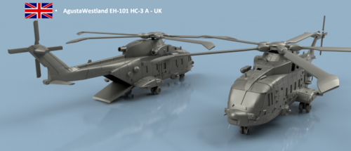 L'Arsenal 2.0 3D200273 AgustaWestland EH-101 HC-3 A Merlin UK - 3D printing (1 helicopter)