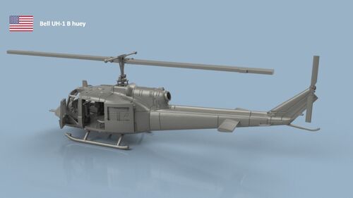 L'Arsenal 2.0 3D144565BINT Bell UH-1 B Huey with interior details - 3D printing (1 helicopter)