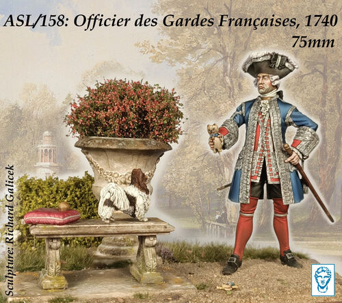 Alexandros Models ASL158 Officier Des Gardes Feançaises 1740