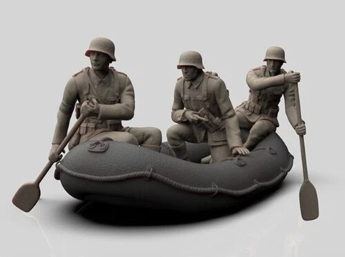 Peddinghaus-Decals 72F362 German inflatable boat with 3 storm pioneers
