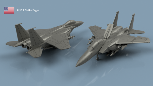 L'Arsenal 2.0 3D144420 McDonnell Douglas F-15 E Strike Eagle - 3D printing (1 plane)