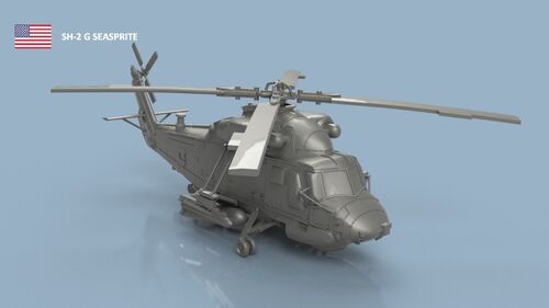 L'Arsenal 2.0 3D144556DEP Kaman SH-2 G Seasprite unfolded blades - 3D printing (1 helicopter)