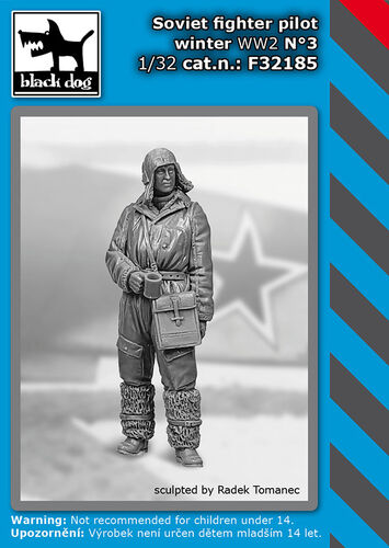 Black Dog F32185 Soviet Fighter Pilot, Winter WW2 No.3
