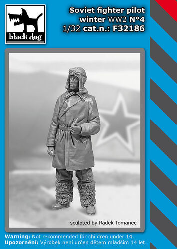 Black Dog F32186 Soviet Fighter Pilot, Winter WW2 No.4