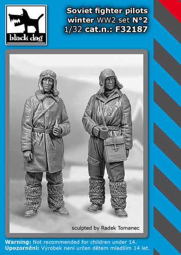 Black Dog F32187 Soviet Fighter Pilots, Winter WW2 Set No.2