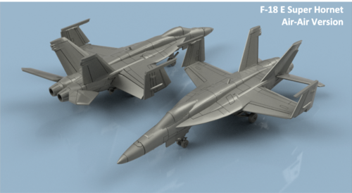 L'Arsenal 2.0 3D144125 Boeing F-18 E Super Hornet - air-air folded wings - 3D printing (1 plane)