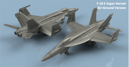 L'Arsenal 2.0 3D144127 Boeing F-18 E Super Hornet - ground attack configuration folded wings - 3D printing (1 plane)