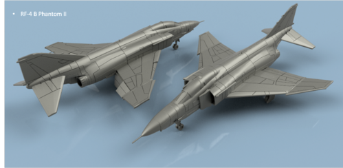 L'Arsenal 2.0 3D144168 McDonnell Douglas RF-4 B Phantom II unfolded wings - 3D printing (1 plane)