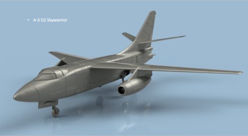 L'Arsenal 2.0 3D144186 Douglas A-3 D2 Skywarrior unfolded wings - 3D printing (1 plane)