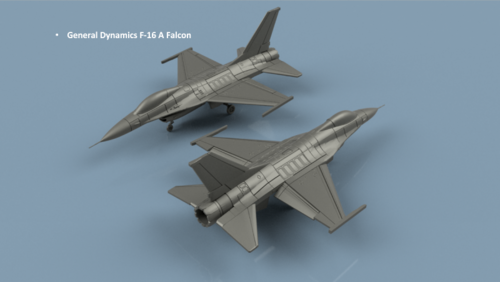 L'Arsenal 2.0 3D144332 General Dynamics F-16 A Falcon - 3D printing (1 plane)