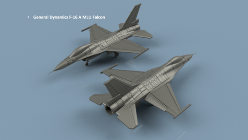 L'Arsenal 2.0 3D144333 General Dynamics F-16 A MLU Falcon - 3D printing (1 plane)