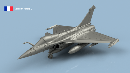 L'Arsenal 2.0 3D100466 Rafale C Single Seat Armée de l'Air - 3D printing (1 plane)