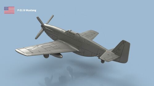 L'Arsenal 2.0 3D100531 North American P-51 B Mustang - 3D printing (1 plane)