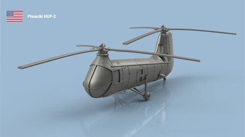L'Arsenal 2.0 3D100554DEP Piasecki HUP-2 unfolded blades - 3D printing (1 helicopter)