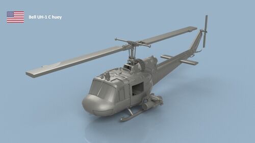 L'Arsenal 2.0 3D100565CPLEIN Bell UH-1 C Huey - 3D Printing (1 helicotper)
