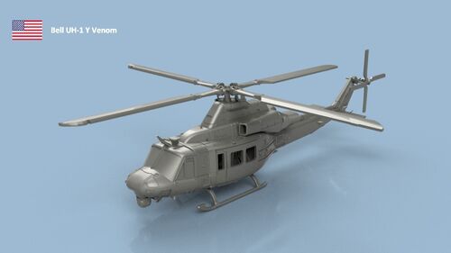 L'Arsenal 2.0 3D100607DEPPLEIN Bell UH-1 Y Venom unfolded blades - 3D printing (1 helicopter)