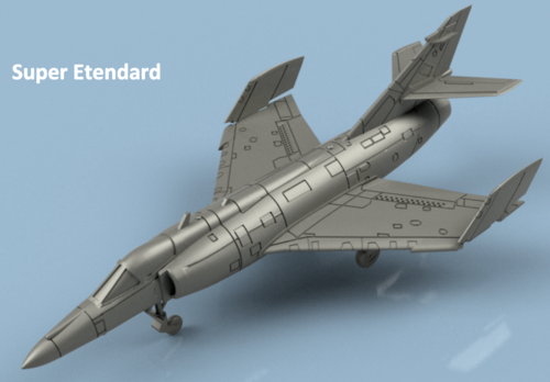 L'Arsenal 2.0 3D144108 Dassault Super Etendard Marine folded wings - 3D printing (1 plane)