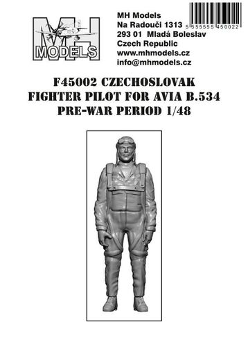 MH Models F45002 Czechoslovak Fighter Pilot For Avia B.534 Pre-War Period