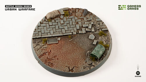 GamersGrass GGB-UWR90 Urban Warfare Base - Round 90mm (x1)