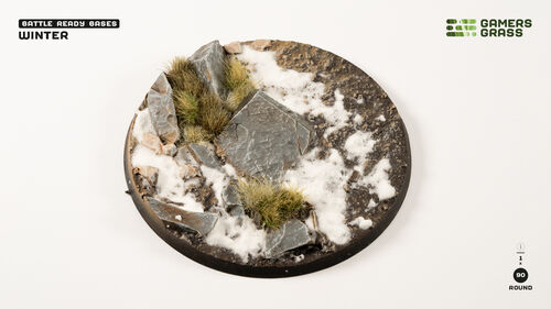 GamersGrass GGB-WR90 Winter Base - Round 90mm (x1)