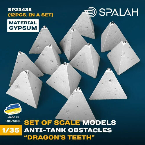 Spalah 23435 Anti-Tank Obstacles 'Dragon's Teeth' (12pcs)