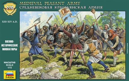 Zvezda 8059 Medieval Peasant Army, XIII-XV Century