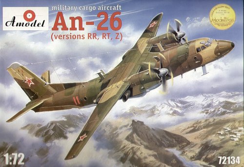 A-Model 72134 Antonov An-26 RR,RT,Z version, Russian military cargo plane
