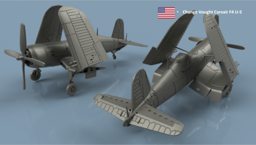 L'Arsenal 2.0 3D100304 Vought Corsair F4 U-5 - folded wings (1 plane)