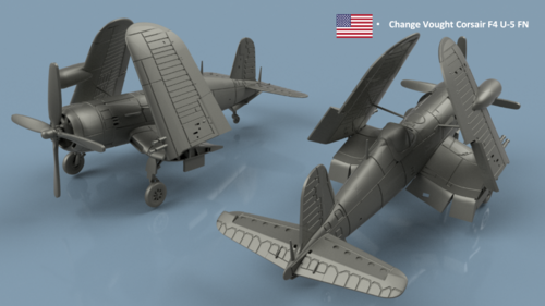 L'Arsenal 2.0 3D100306 Vought Corsair F4 U-5 - folded wings (1 plane)