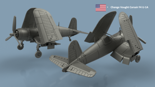 L'Arsenal 2.0 3D100310 Vought Corsair F4 U-1 - folded wings (1 plane)