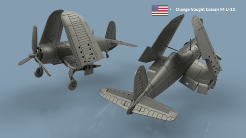 L'Arsenal 2.0 3D100314 Vought Corsair F4 U-1D - folded wings (1 plane)