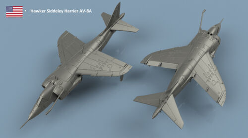 L'Arsenal 2.0 3D100355 Hawker Siddeley Harrier AV-8 A - 3D printing (1 plane)