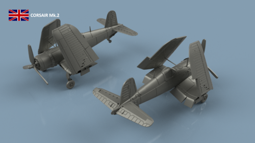 L'Arsenal 2.0 3D100368 Corsair Mk.II folded wings - 3D printing (1 plane)
