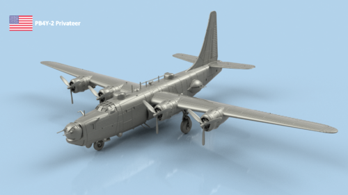 L'Arsenal 2.0 3D100417 Consolidated Privateer PB4Y-2 - 3D printing (1 plane)