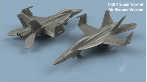 L'Arsenal 2.0 3D100123 Boeing F-18 F Super Hornet - bombardement configuration / folded wings (1 plane)