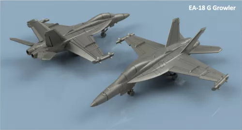 L'Arsenal 2.0 3D100130 Boeing EA-18 G Growler - unfolded wings (1 plane)